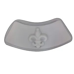 Fleur De Lis Curved Border Edging Plastic Craft Mold use with Concrete or Cement for Making Garden Stones 5028