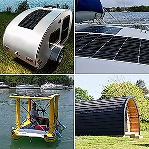 DSJ Flexible Solar Panel Kit Complete 100W Panel Solar Generator Kit Energy Charger for Home Camping Car System Power