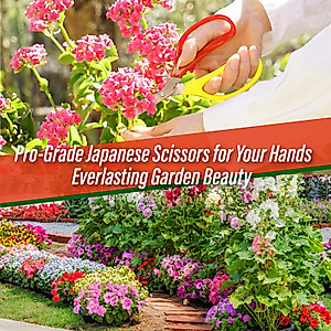 SUIZAN Japanese Trimming Scissors 6” Professional Garden Plant Flower Shears for Gardening Tools