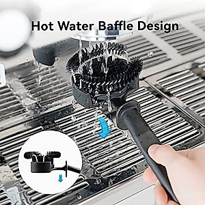 watchget Espresso Coffee Machine Cleaning Brush Espresso Group Head Cleaning Brush Detachable 360°Nylon Bristles Espresso Machine Cleaning Tool V2 58mm