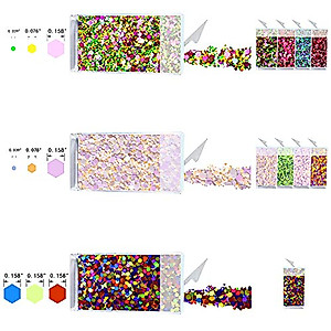 Glitter Wenida 9 Colors 105g Holographic Iridescent Multicolor Festival Sequins Craft Chunky Glitter for Arts Face Hair Body Nail