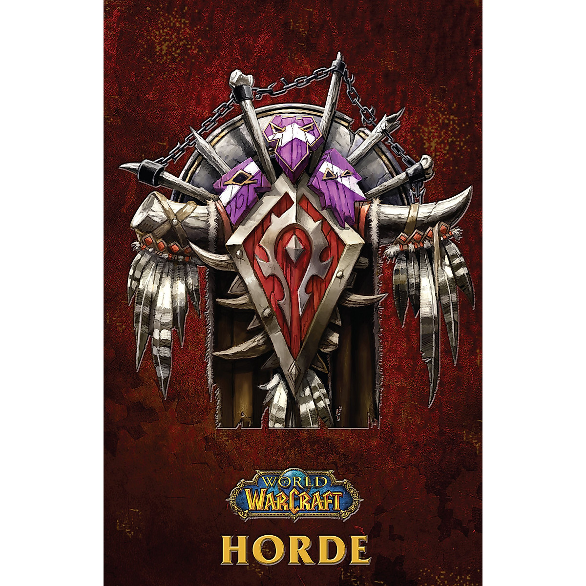 World of Warcraft Horde 3D Wood Puzzle & Model Figure Kit (19 Pcs) with Exclusive Poster - Build & Paint Your Own 3-D Game Toy - Holiday Educational Gift for Kids & Adults, No Glue Required, 12+ 