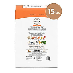 NUTRO ULTRA High Protein Natural Dry Dog Puppy Food with a Trio of Proteins from Chicken Lamb and Salmon, 15 lb. Bag