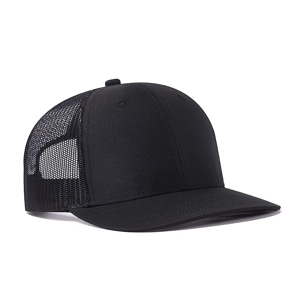 CNUSER Trucker Hat Fashion Mens Women Snapback Hats - The Great Outdoors Adjustable Baseball Cap,Mesh Hat (Curved Black)