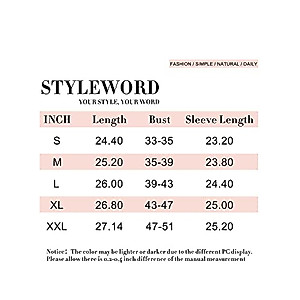 STYLEWORD Women's Lightweight V Neck Apricot Sweater Long Sleeve Pullover Knit Base Casual Loose Shirts Top(Apricot-M)