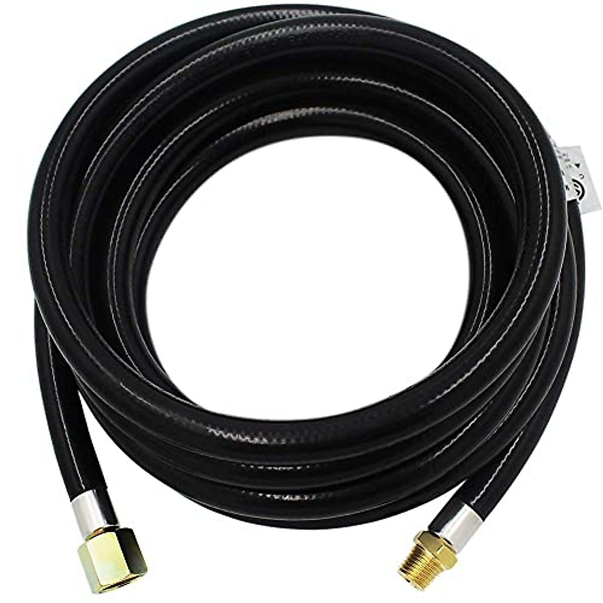 MENSI 12 Foot High Pressure Propane Extension Hose with 3/8" SAE Female Flare Fitting x 1/4" MNPT