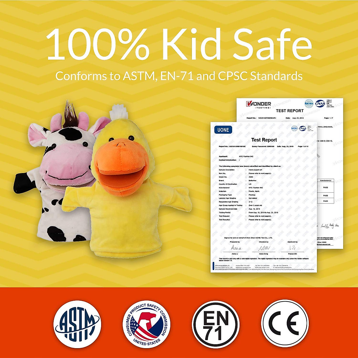 Animal Hand Puppets Set for Kids & Adults - 12.5" Premium Quality Soft Plush Toys with Movable Mouths - Perfect for Storytelling, Teaching, Preschool, Role-Play - Durable, Vibrant, Educational Puppets