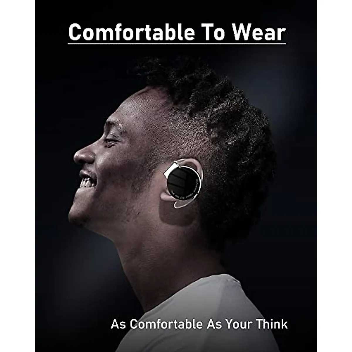 bluetooth headset open ear headphones bluetooth workout headphones wireless bluetooth earphones for sport IPX5 waterproof headphones noise cancelling headphones with microphones 13-Hours battery life