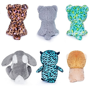 My OLi 5" Plush Toys Set: Stuffed Animals Bundle - Cute Animals Toys Pack of 6 for Babies & Kids