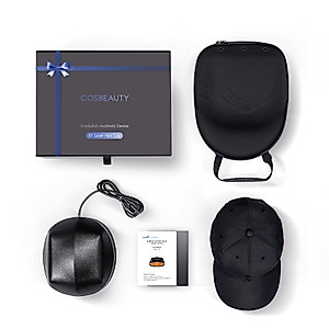 COSBEAUTY Professional Hair Growth Laser Cap - FDA Cleared Low Level Laser Therapy Hair Regrowth for Men & Women, Hair Loss Treatment for Androgenetic Alopecia