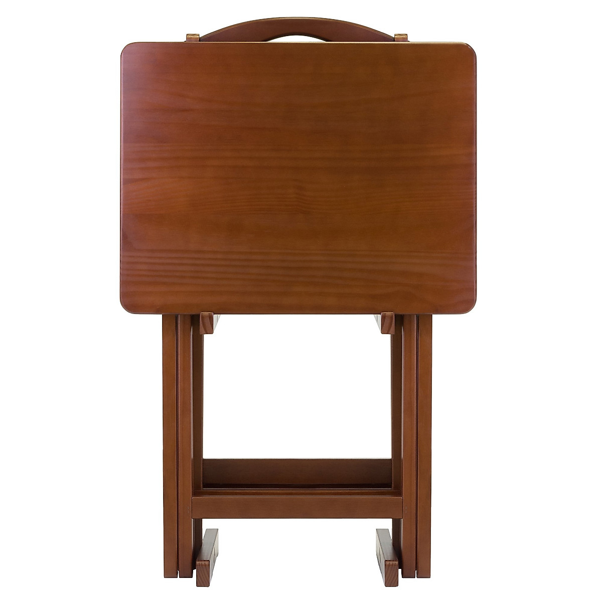 Winsome Wood Alex 5-Piece Snack Table Set, Walnut Finish