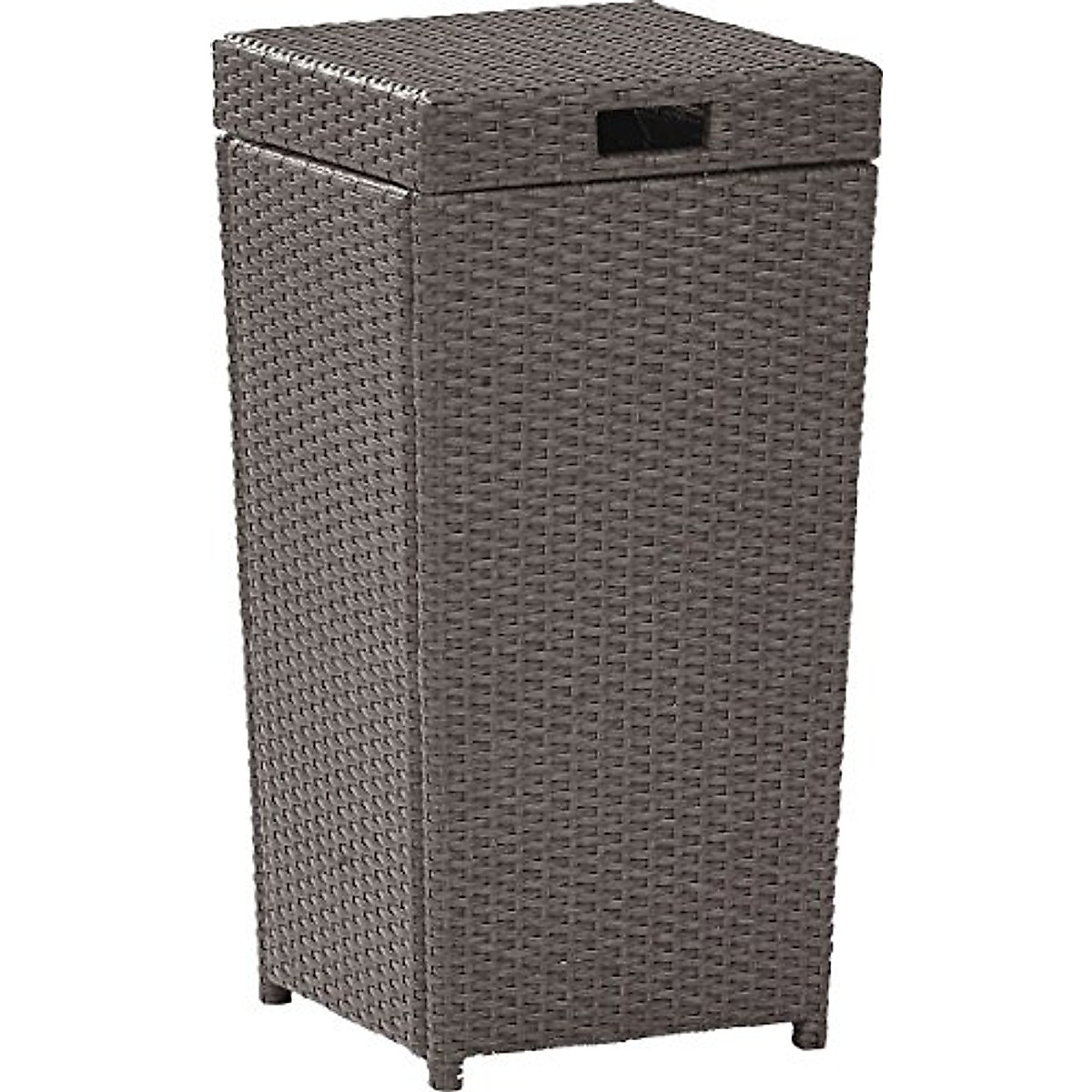 Crosley Furniture Palm Harbor Outdoor Wicker Trash Bin - Grey