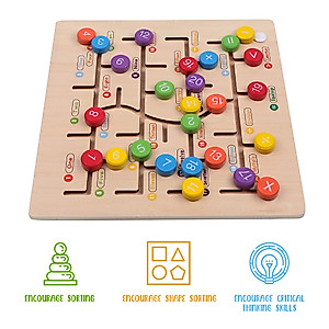 Boxiki kids Wooden Alphabet Puzzle. Alphabet Board for Kids with Wooden Letters. Best Learning ABC Puzzles That Help in Developing Motor Skills, Concentration and Imagination in Children.