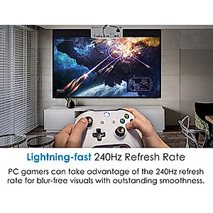 Optoma UHD30 True 4K UHD Gaming Projector | 16ms Response Time with Enhanced Gaming Mode | Lowest Input Lag on 4K Projector | 240Hz Refresh Rate | HDR10 & HLG