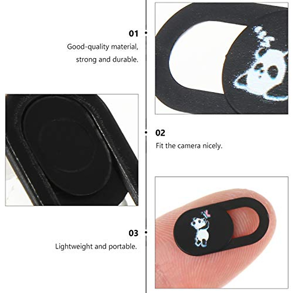 SOLUSTRE Computers Laptops 18 pcs Cam Slider Thin Ultra Camera Cell for Animals Block Slide Webcam Tablet Desktop Your Laptop Smartphone Practical Cute Privacy Phone Animal Visual Cat Computer Camera