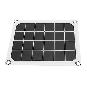 Deryang Exhaust Fan, Exhaust Fan USB Charging Monocrystalline Solar Panel, for Chicken House Solar Panel Powered Fan Solar Powerful Fan Greenhouse, Default