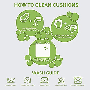 LVTXIII Outdoor Seat Cushions Patio Chair Pads with Ties, Water-Repellent Chair Cushions for Home Office and Patio Garden Furniture Decoration D16”xW17”, Stripe Navy, Set of 4