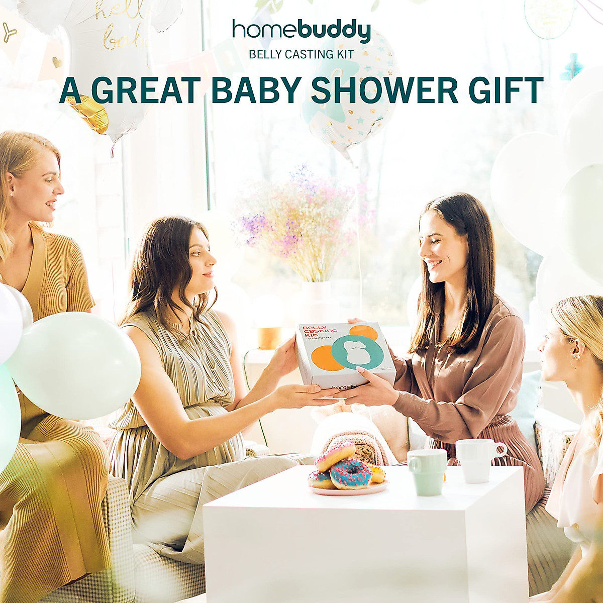 HomeBuddy Belly Casting Kit Pregnancy - All in One - DIY Pregnancy Belly Casting Kit for Expecting Moms