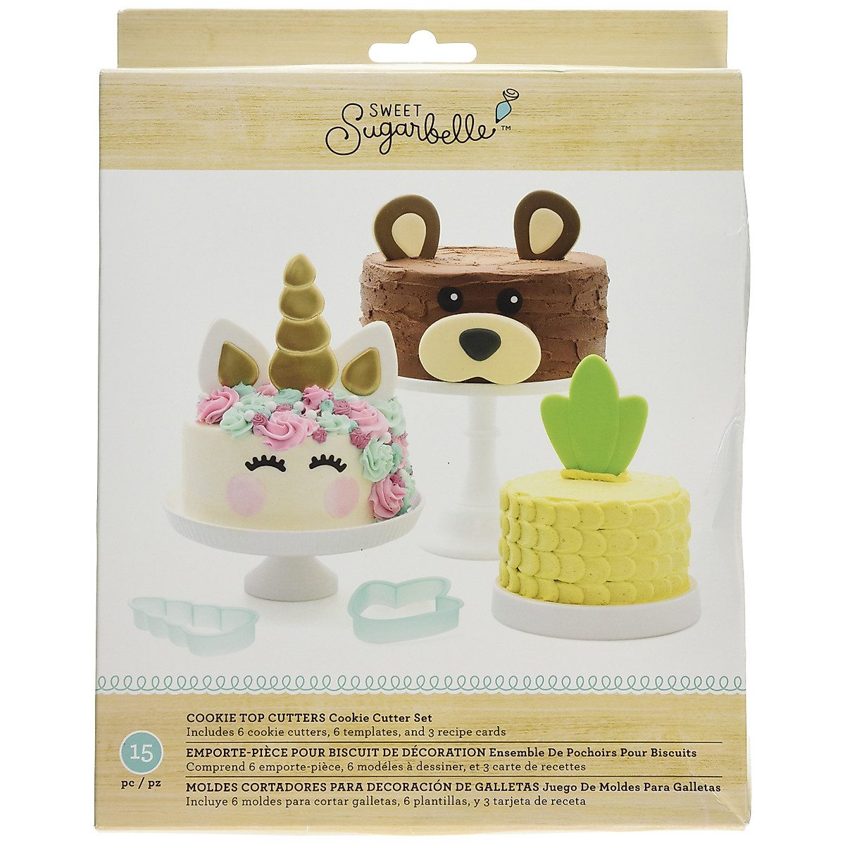 AMERICAN CRAFTS Sweet Sugarbelle Cake Top Cutters 15pcs