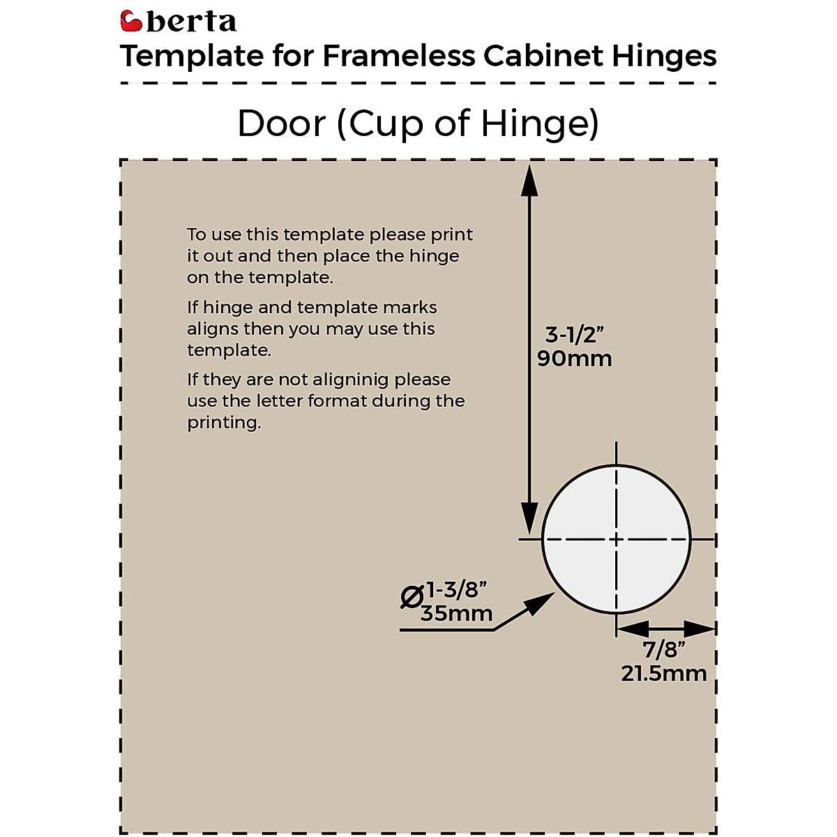 Berta 2-Pack Full Overlay Frameless Soft-Close European Hinges, 110° 3D Adjustable, Clip-On Concealed Kitchen Cabinet Door Hinges with Screws - Ideal for Modern Cabinets