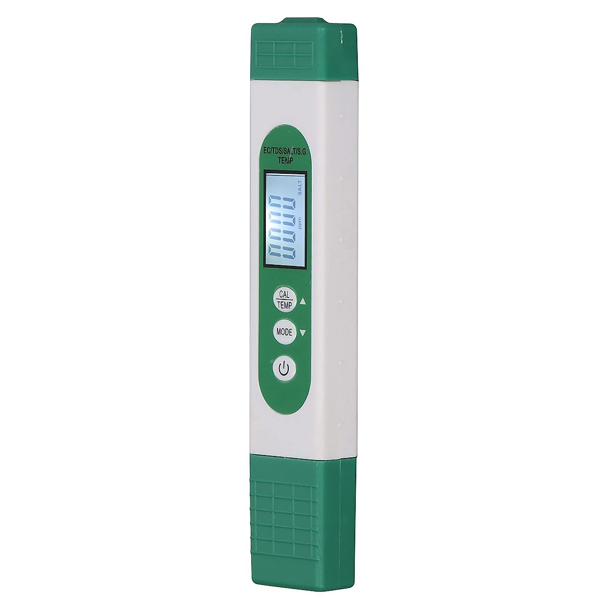 Pen Type Water Quality Meter, High Accuracy Automatic Temperature Compensation Portable Sensitive Probe 5 in 1 Water Tester EC SG Salt TDS Temp for Spas