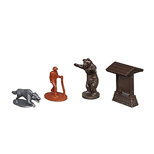 Matchbox Hitch & Haul Die-cast Vehicle Playset - Boating Bear Adventure ~ 6 Piece Set ~ Car CJ7 ~ Includes Trailer Trawler with Boat, Hiker, Bear, Wolf and Trailhead Sign