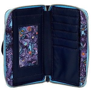 Loungefly Women's Disney Lilo and Stitch Space Adventure Zip-Around Wallet