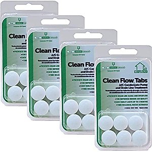 SimpleAir Clean Flow HVAC Drain Line Treatment Tabs, 4-Pack, 24 Count