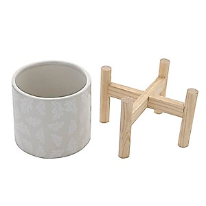 Happy Homewares Forest Friends Bambi and Thumper Planter with Wooden Stand - an Adorable Rustic Planter - Officially Licensed