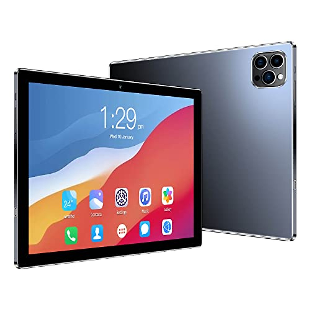 Android 10 Tablet, 10.1 Inch Full HD Screen Octa Core Processor 4GB RAM+32GB ROM 4000 mAh Battery Camera Phone Pad, and Dual Speakers Support Double Card Tablet PC (Black)