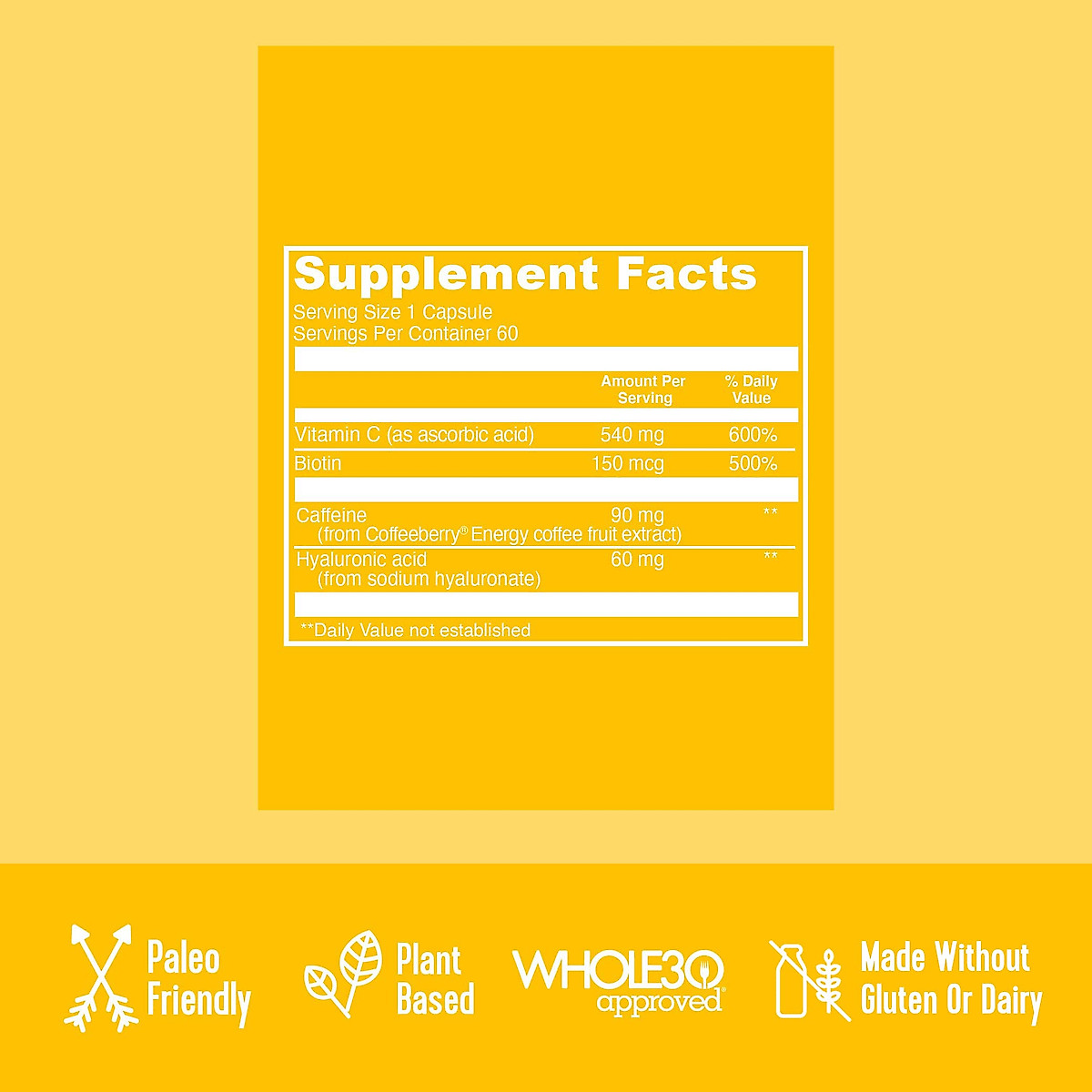 Vital Proteins Morning Get Up & Glow Dietary Supplement, 60 Capsules