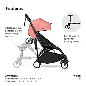 BABYZEN YOYO Board - Safe for Children Up to 44 Pounds - Requires YOYO2 Frame (Sold Separately)