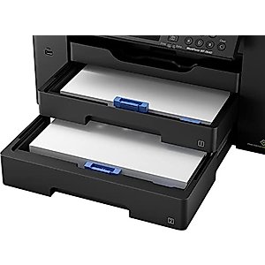 Epson Workforce Pro WF-7840 Wireless Wide-Format All-in-One Color Inkjet Printer, Black - Print Scan Copy Fax - 4.3" LCD, 25 ppm, 4800x2400 dpi, 13"x19", 50-Sheet ADF, Auto 2-Sided Printing, Ethernet