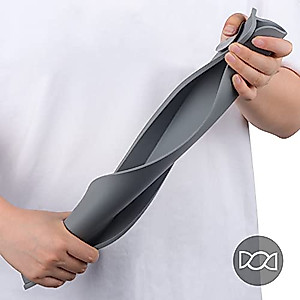 Kitchen Sink Splash Guard, Silicone Island Sink Backsplash Guard, Premium Water Splash Guard for Sink, Kitchen Sink Accessories, Grey