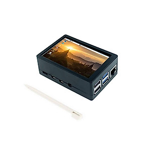 Treedix 3.5inch TFT Touch Screen Module 50Hz 320x480 Resolution LCD Display with Touch Pen ABS Case and Cooling Fan Compatible with Raspberry 4B Pi4