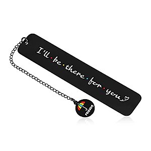 Best Friends TV Show Merchandise Bookmark Gift for Women Men Friends Forever I'll Be There for You for BFF Couples Dad Mom Christmas Valentines Birthday Graduation Friendship Present
