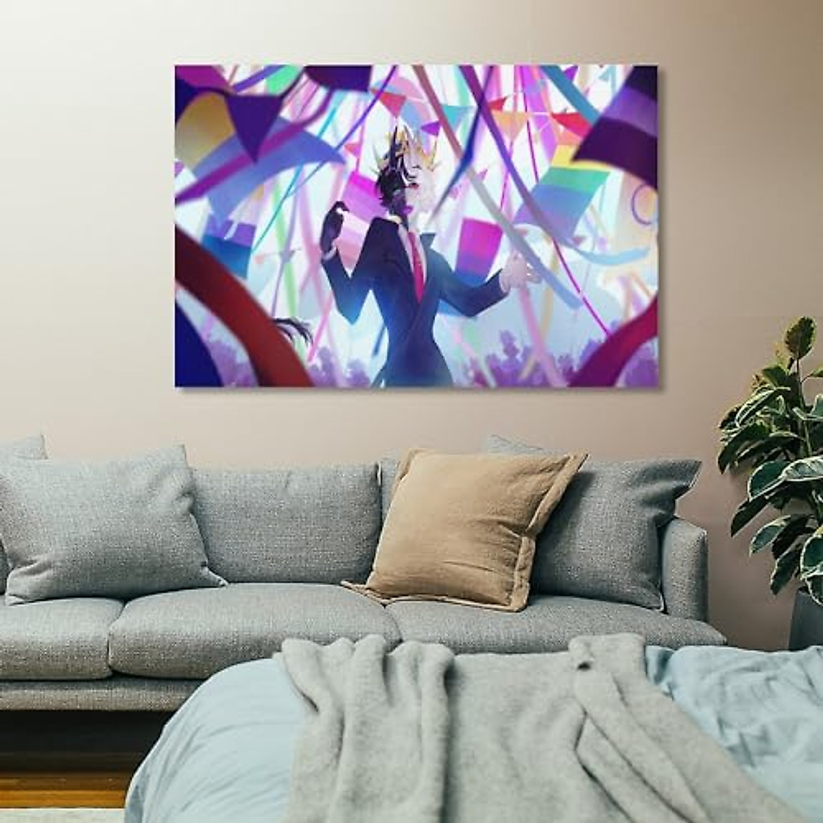 KNUEDESM Anime Poster Dream SMP Ranboo Canvas Poster Bedroom Decor Canvas Wall Art Prints for Wall Decor Room Decor Bedroom Decor Gifts 16x24inch(40x60cm) Unframe-style