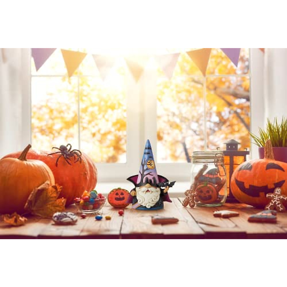 Enesco Jim Shore Heartwood Creek Halloween Vampire Gnome Figurine, 7 Inch, Multicolor