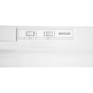Broan-NuTone F403011 Insert with Light, Exhaust Fan for Under Cabinet Range Hood, 30-Inch, White on White