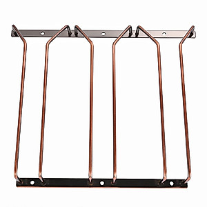 Dianoo Bronze Wine Glass Rack Under Cabinet, 3 Rows, 27.5cm