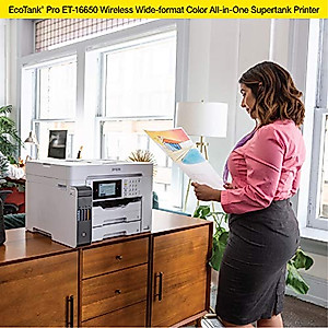 Epson EcoTank Pro ET-16650 Wireless Wide-Format Color All-in-One Supertank Printer with Scanner, Copier, Fax and Ethernet