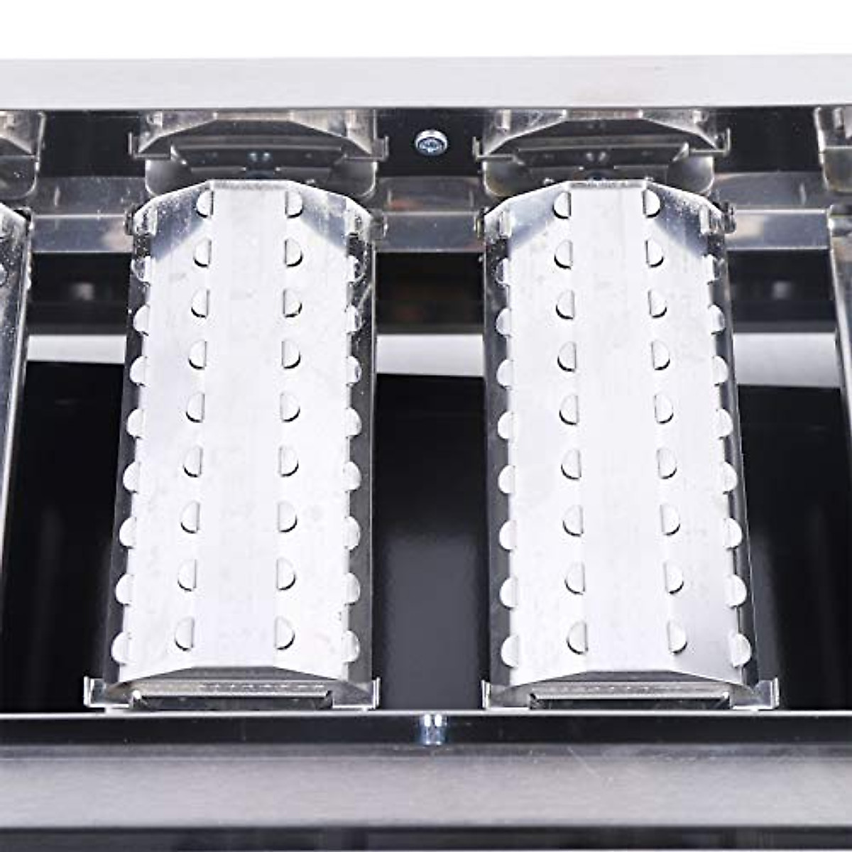 LOYALHEARTDY Propane Griddle, Portable Barbecue Cooker with 4 Grill Burners, Stainless Steel Polished Flat Top Grill for Camping Picnics Outdoor Use Patio Garden, 22.8(L) X 16.5(W) X 7.7(H)