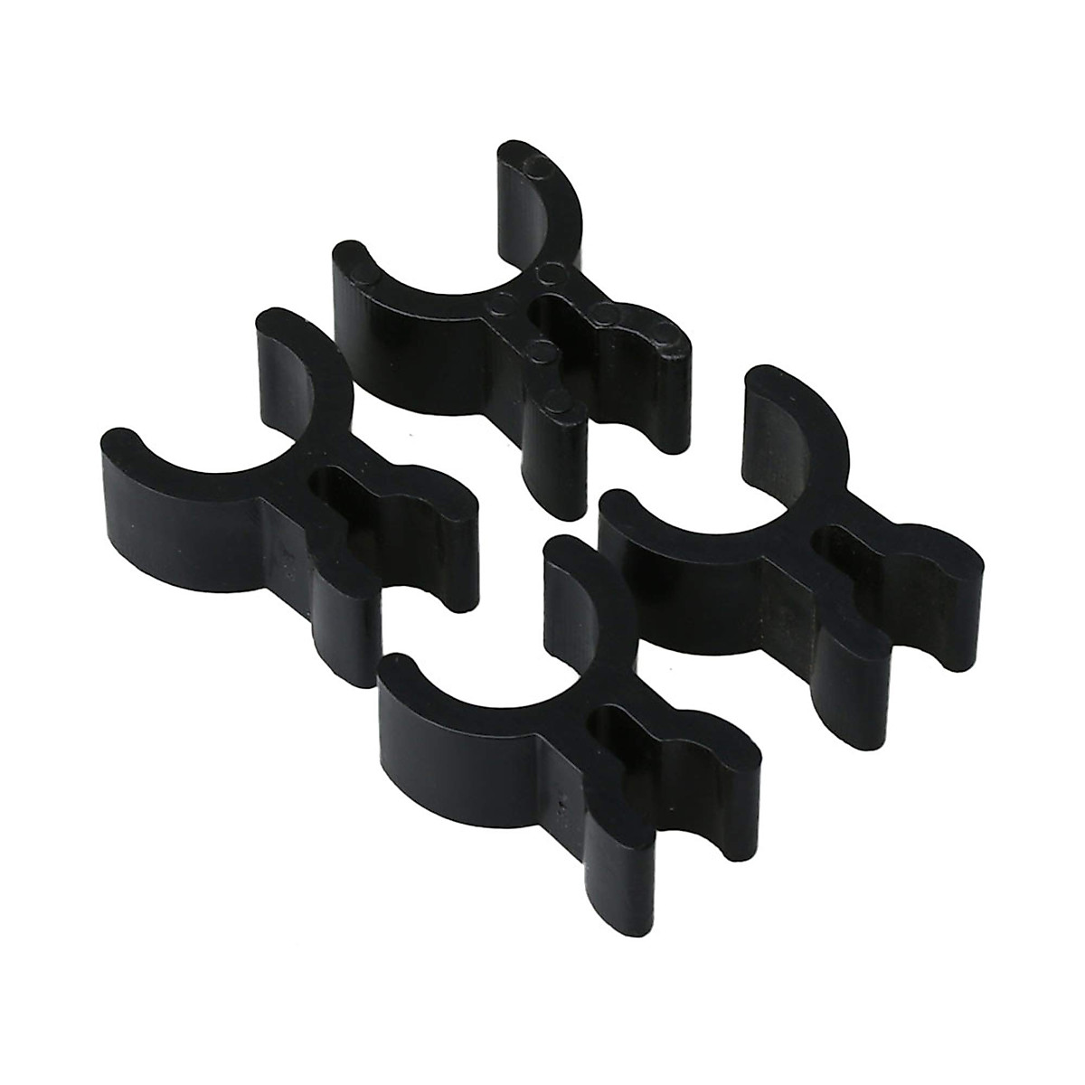 Lovermusic Black 2.3x1.8cm ABS French Horn Pencil Clip Trumpet Pen Clip Holder Musical Instruments Pack of 5