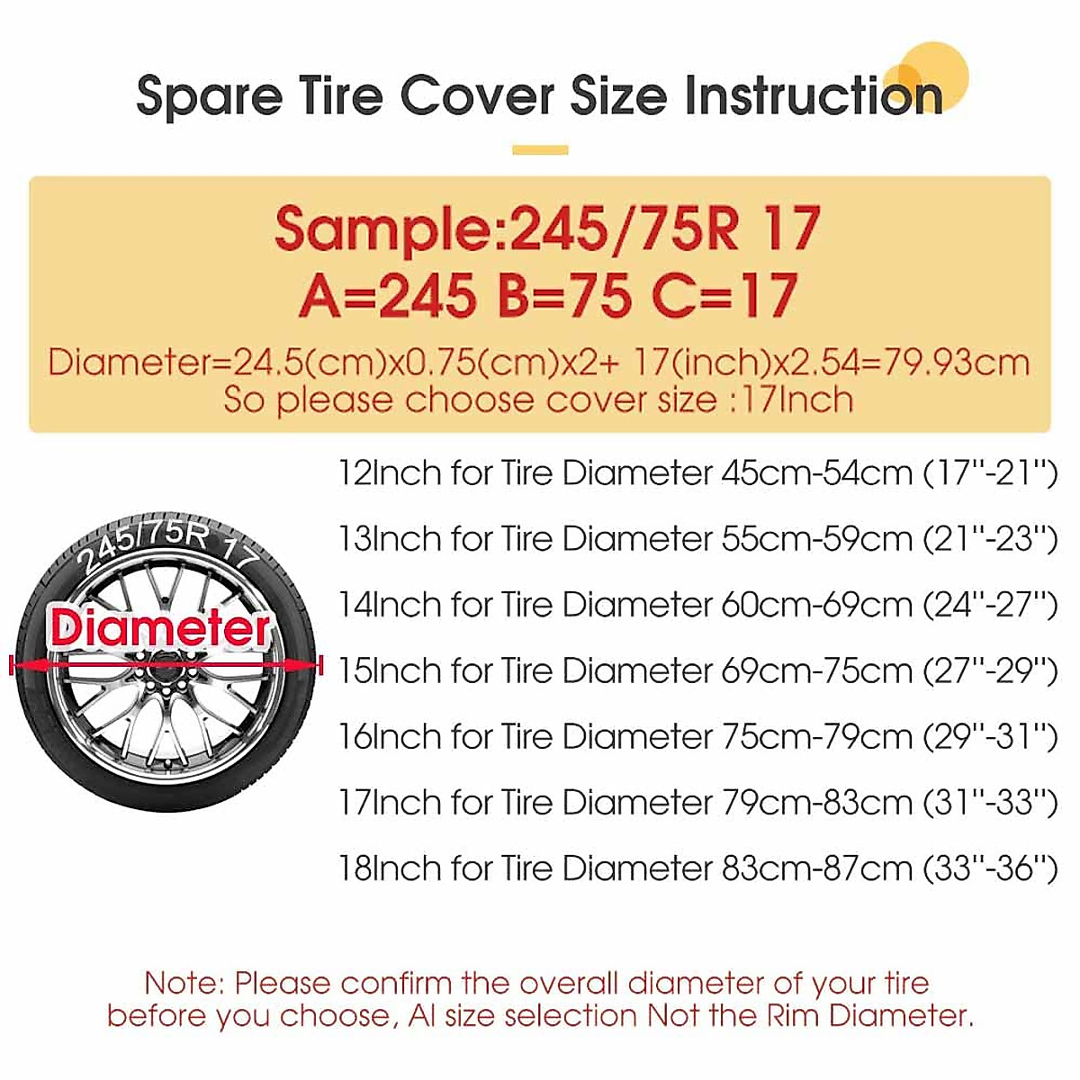 Delerain Spare Tire Cover with Backup Camera Hole Dog Footprint Paw Print Wheel Covers Waterproof Dust-Proof UV Sun Universal Fit for Jeep Trailer RV SUV Truck (17 Inch for Diameter 31"-33")