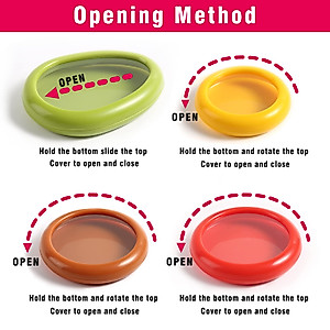 SOOPLEU Avocado Saver Onion Holder Storage Containers for Fridge, Reusable Food Saver-Avocado Storage Container, Tomato, Onion, Lemon Keeper Holder, Refrigerator Vegetable Fruit Crisper (4 PS)