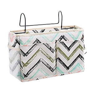 UJLN Bedside Caddy/Bedside Storage Bag Hanging Organizer for Bunk and Hospital Beds,Dorm Rooms Bed Rails,Can be Placed Glasses,Books,Mobile Phones,Keys,daily supplies (D-style)