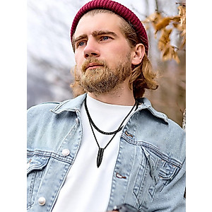 zeqingjw Bullet Urn Necklace for Ashes Memorial Cremation Jewelry Ash Holder Keepsake Jewelry for Pet/Human(Black)