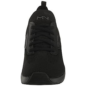 Skechers Women's A Wedge-Haydee Sneaker, Black/Black, 7.5