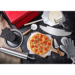 New Star Foodservice | Commercial Aluminum Pizza Tray Pizza Pan Coupe Style (Silver, 14-Inch)