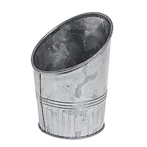 American Metalcraft GFC45 Galvanized Fry Cup, Angled, 10 oz. Capacity, 3-1/2" Dia., 4-1/2" H